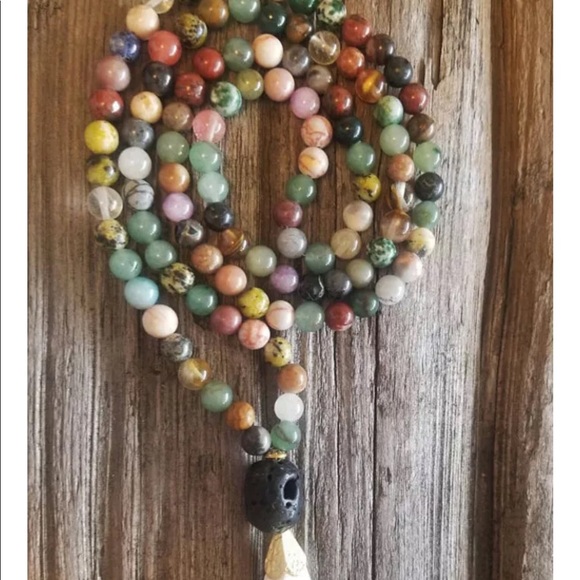 Jewelry | Colorful Mixed Gemstone Mala | Poshmark
